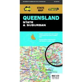 Map Queensland State Map #470 Edition 30 UBD/Gregory's