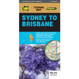 UBD/Gregory's Sydney to Brisbane Map #244 - 10th Ed (Min Ord Qty 2)